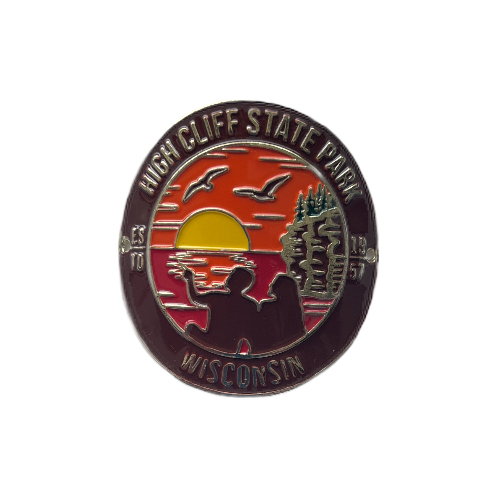 Walking stick medallion. | High Cliff Marina